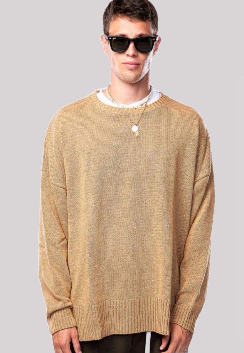 Maglione NJB girocollo Oversize corda – MASCARO