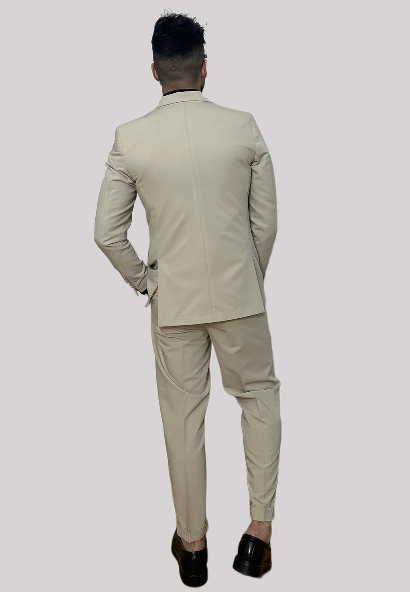 Abito NJB NEW JOB BRAND monopetto beige – MASCARO